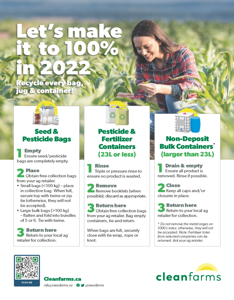 Cleanfarms - Oct.31st Final Drop Off - TCO Agromart Ltd.