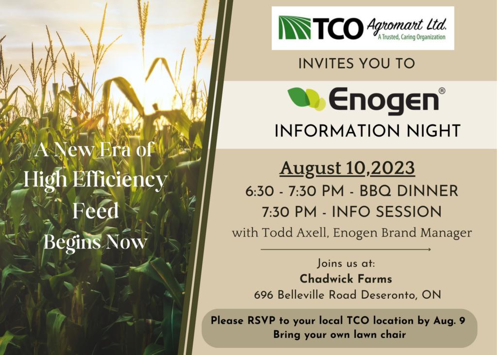 TCO Enogen Information Night! - TCO Agromart Ltd.